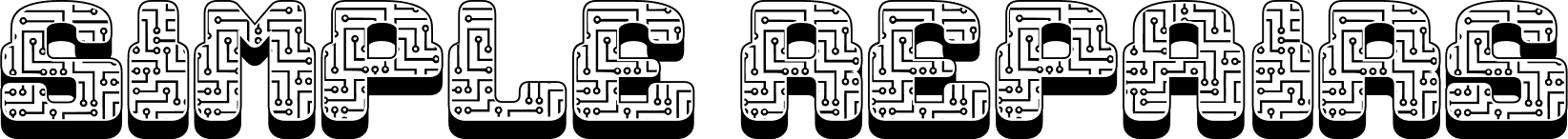 Simple Repairs Regular font | Fonts2u.com