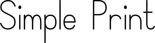 SimplePrint-Regular font | Fonts2u.com
