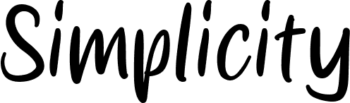 Simplicity font