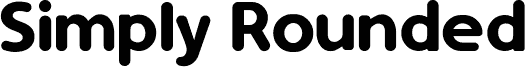 Simply Rounded Bold font