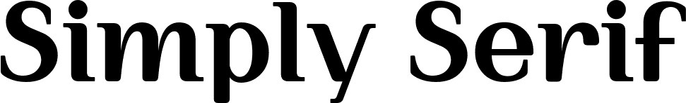Simply Serif Bold font