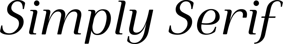 Simply Serif Book Italic font | Fonts2u.com