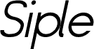 Siple Light font