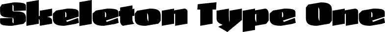 Skeleton Type One Poster Bold font | Fonts2u.com