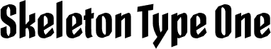 Skeleton Type One Poster Bold font | Fonts2u.com