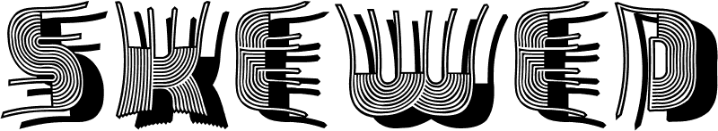 Skewed Regular font | Fonts2u.com