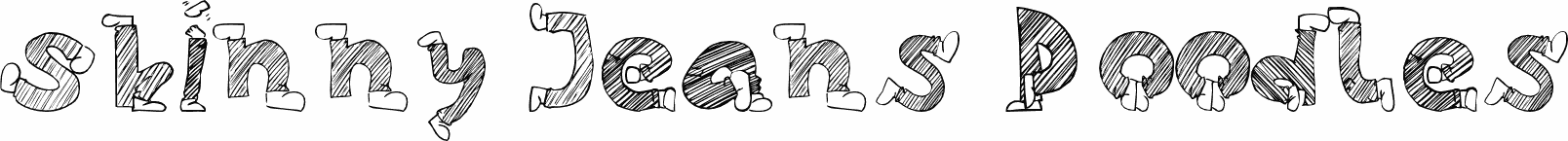 Skinny Jeans Doodles font | Fonts2u.com