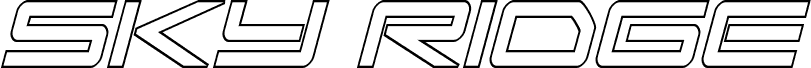 Sky Ridge font