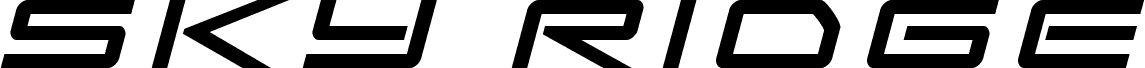Sky Ridge font