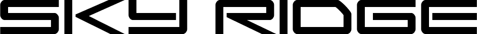 Sky Ridge Outline font