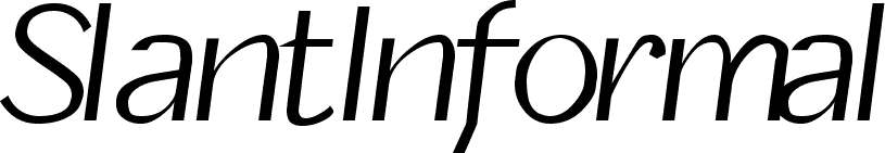 SlantInformal Regular font | Fonts2u.com