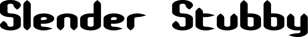 Slender Stubby BRK font | Fonts2u.com