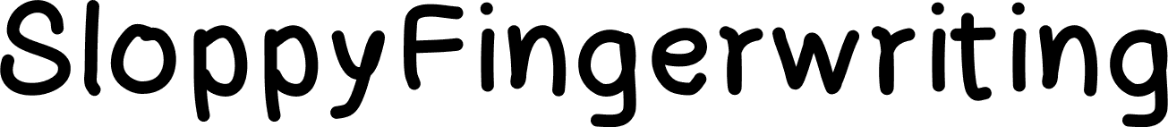 SloppyFingerwriting font | Fonts2u.com