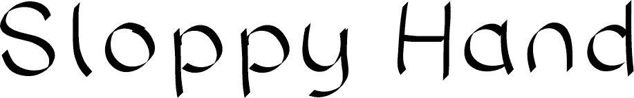 SloppyHand font | Fonts2u.com