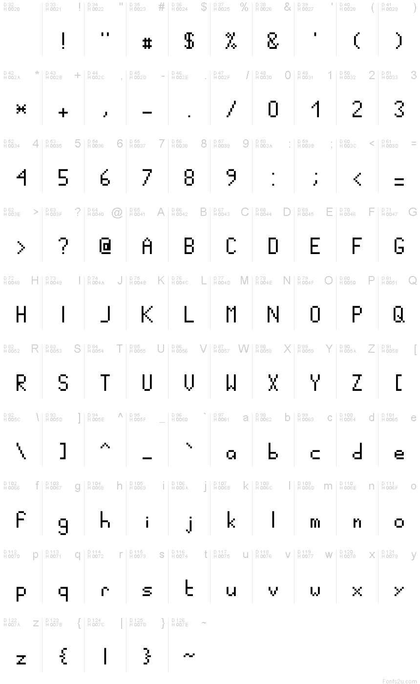 Small Letters Regular Font