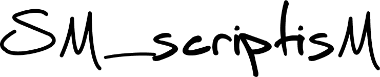 SM_scriptisM font