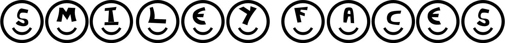 Smiley Faces font | Fonts2u.com