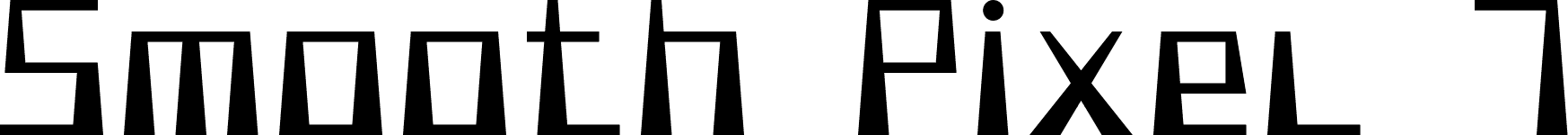 Smooth Pixel 7 font