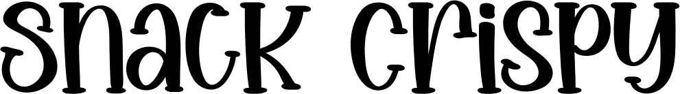 Snack Crispy font | Fonts2u.com