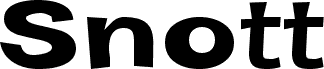 Snott Outline fuente