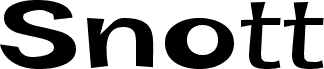 Snott Outline fuente
