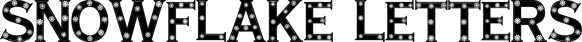 Snowflake Letters font | Fonts2u.com
