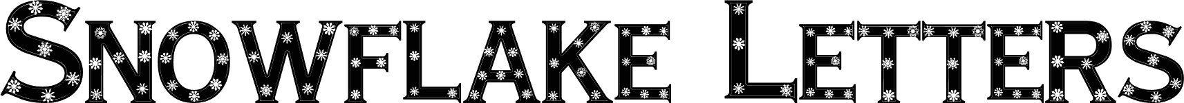 Snowflake Letters font