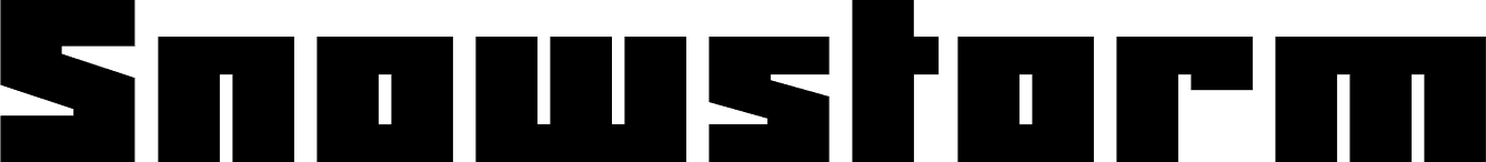 Snowstorm Black font