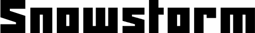 Snowstorm font
