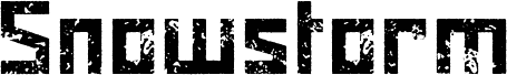 Snowstorm font