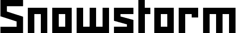 Snowstorm Bold font | Fonts2u.com
