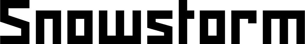 Snowstorm font