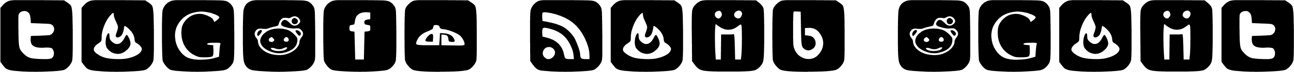 SOCIAL FONT ICONS font | Fonts2u.com