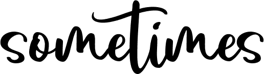 sometimes Regular font