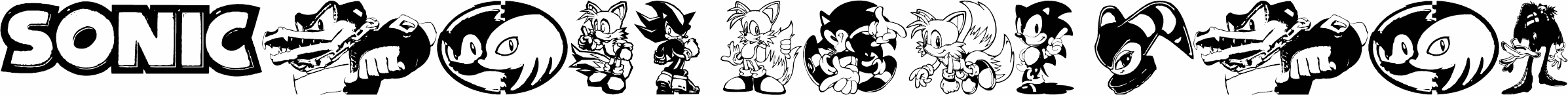Sonic Mega Font fuente | Fonts2u.com