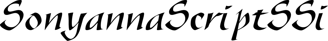 SonyannaScriptSSi Regular font | Fonts2u.com