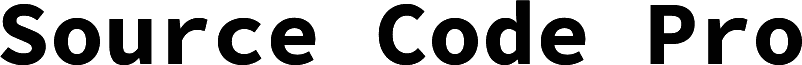 Source Code Pro Semibold font