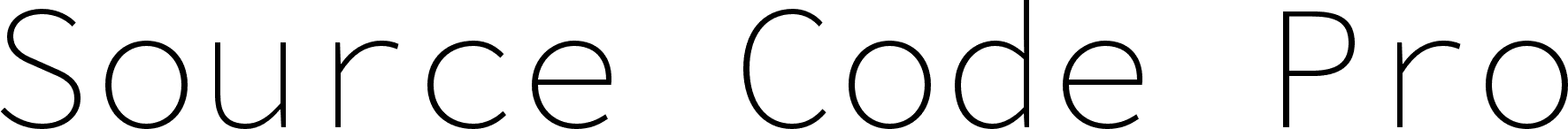 Source Code Pro ExtraLight font | Fonts2u.com