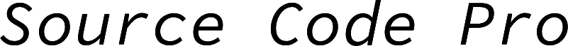 Source Code Pro Semibold font
