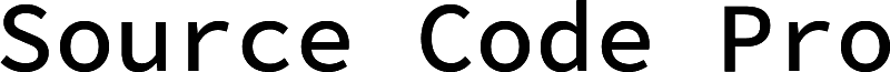 Source Code Pro 字体 | Fonts2u.com