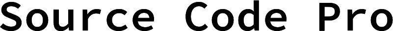 Source Code Pro 字体 | Fonts2u.com