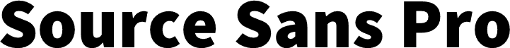 Source Sans Pro Bold font