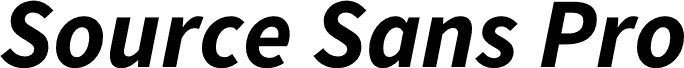 Source Sans Pro Black font