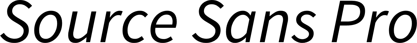 Source Sans Pro Italic font | Fonts2u.com