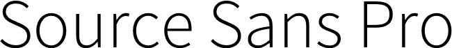 Source Sans Pro Bold font