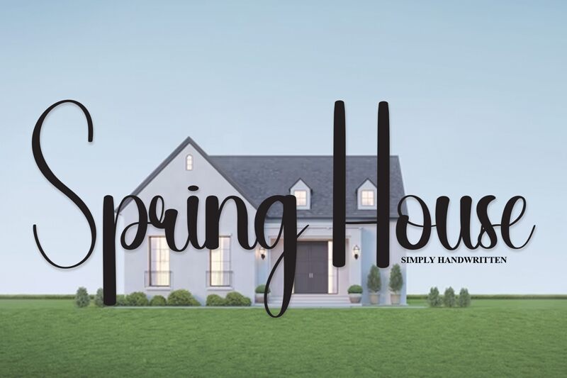 Spring House font | Fonts2u.com