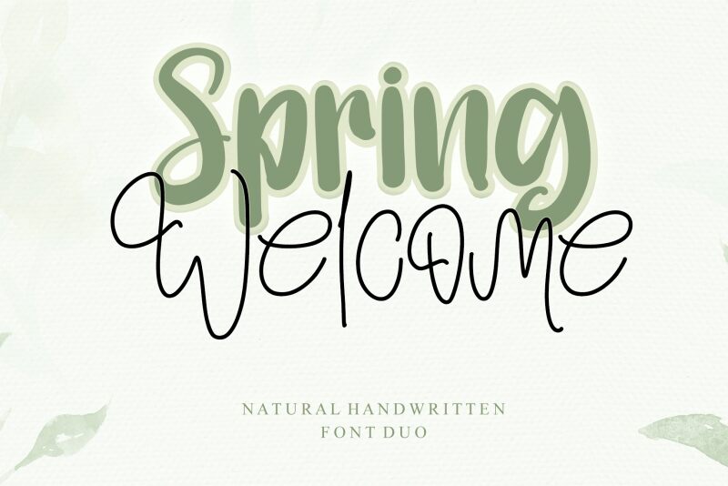 SpringWelcomeFont Regular font | Fonts2u.com