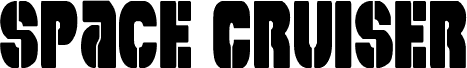 Space Cruiser Scanlines font | Fonts2u.com