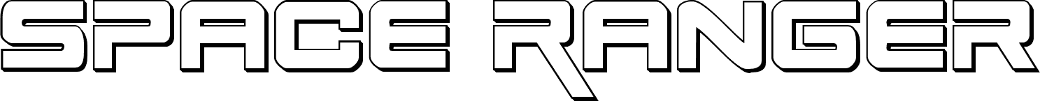 Space Ranger 3D Regular font | Fonts2u.com