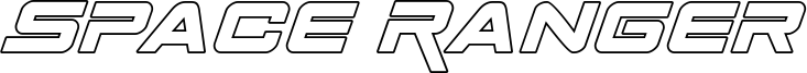 Space Ranger Bold Italic font